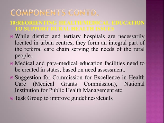 National rural health mission | PPTX