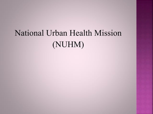 National rural health mission | PPTX