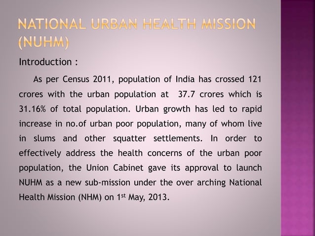 National rural health mission | PPTX