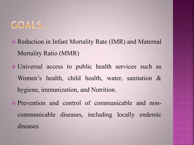 National rural health mission | PPTX