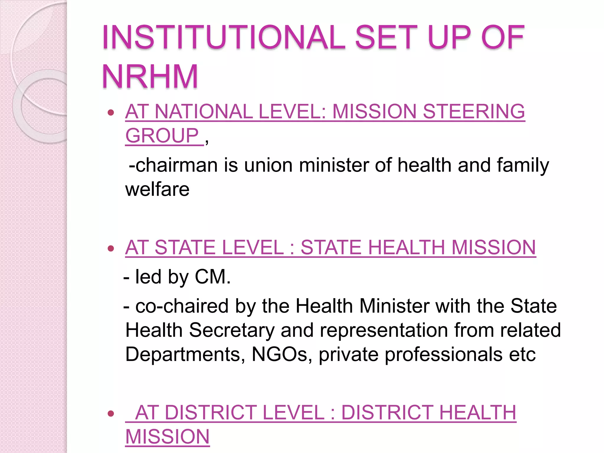 National rural health mission | PPTX