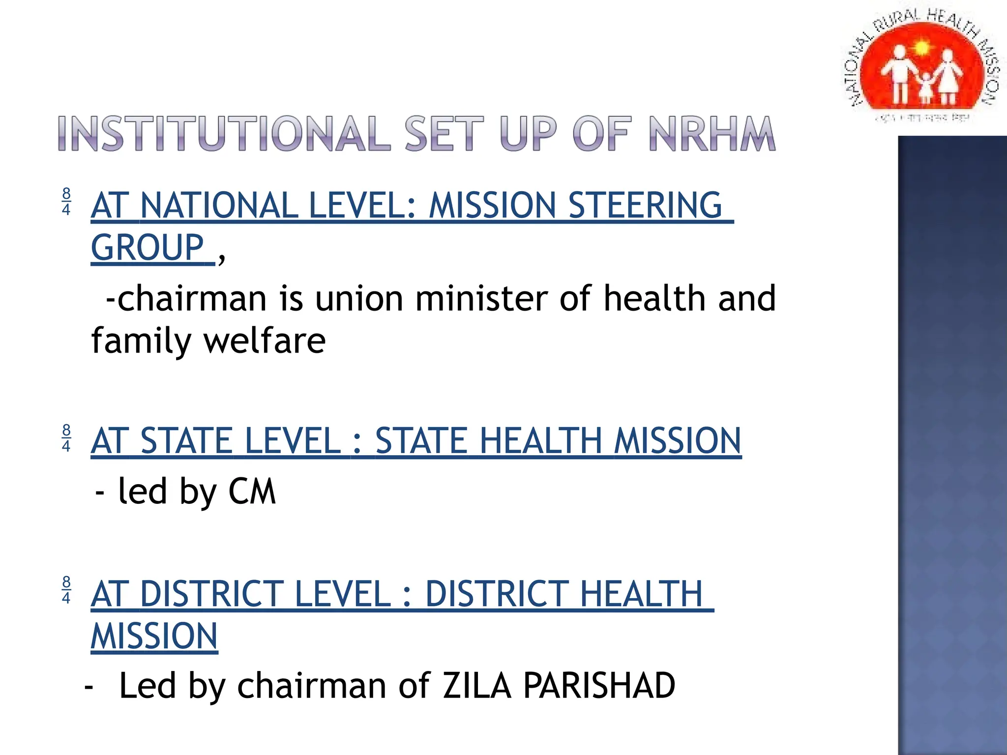 national rural health mission ppt for nursing Students | PPTX