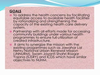 National rural health mission(nrhm) for m.sc content | PPTX