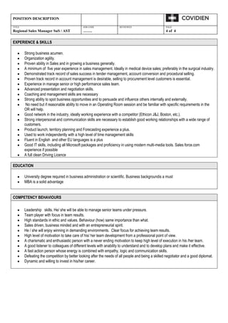National sales manager | DOCX