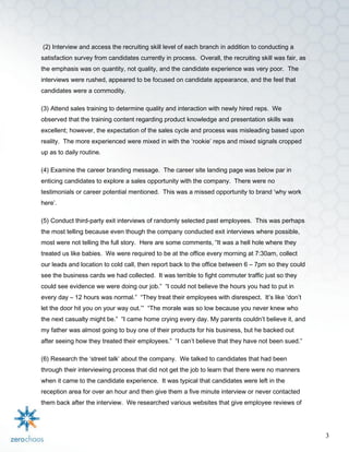 National sales org case study final | PDF