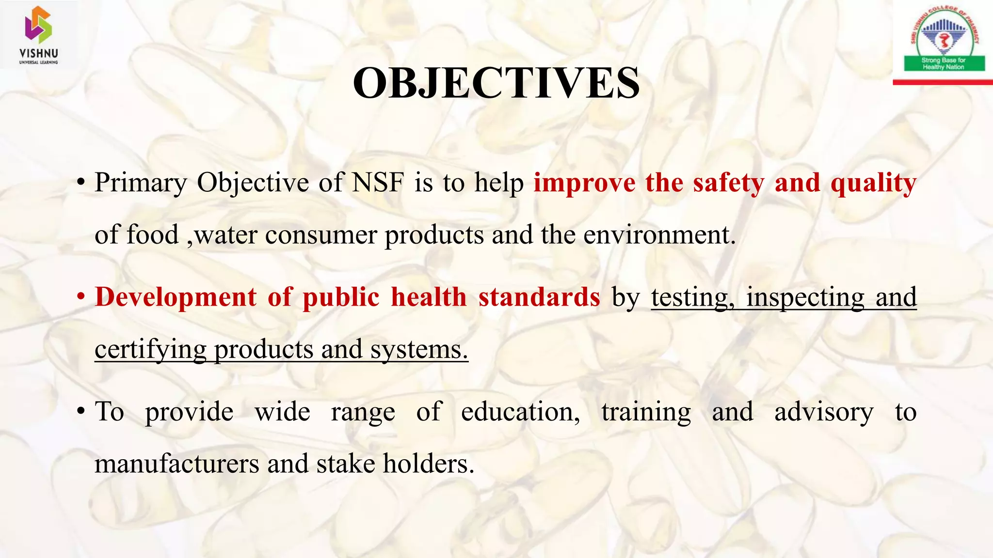 National Sanitation Foundation(NSF) Certification | PPTX