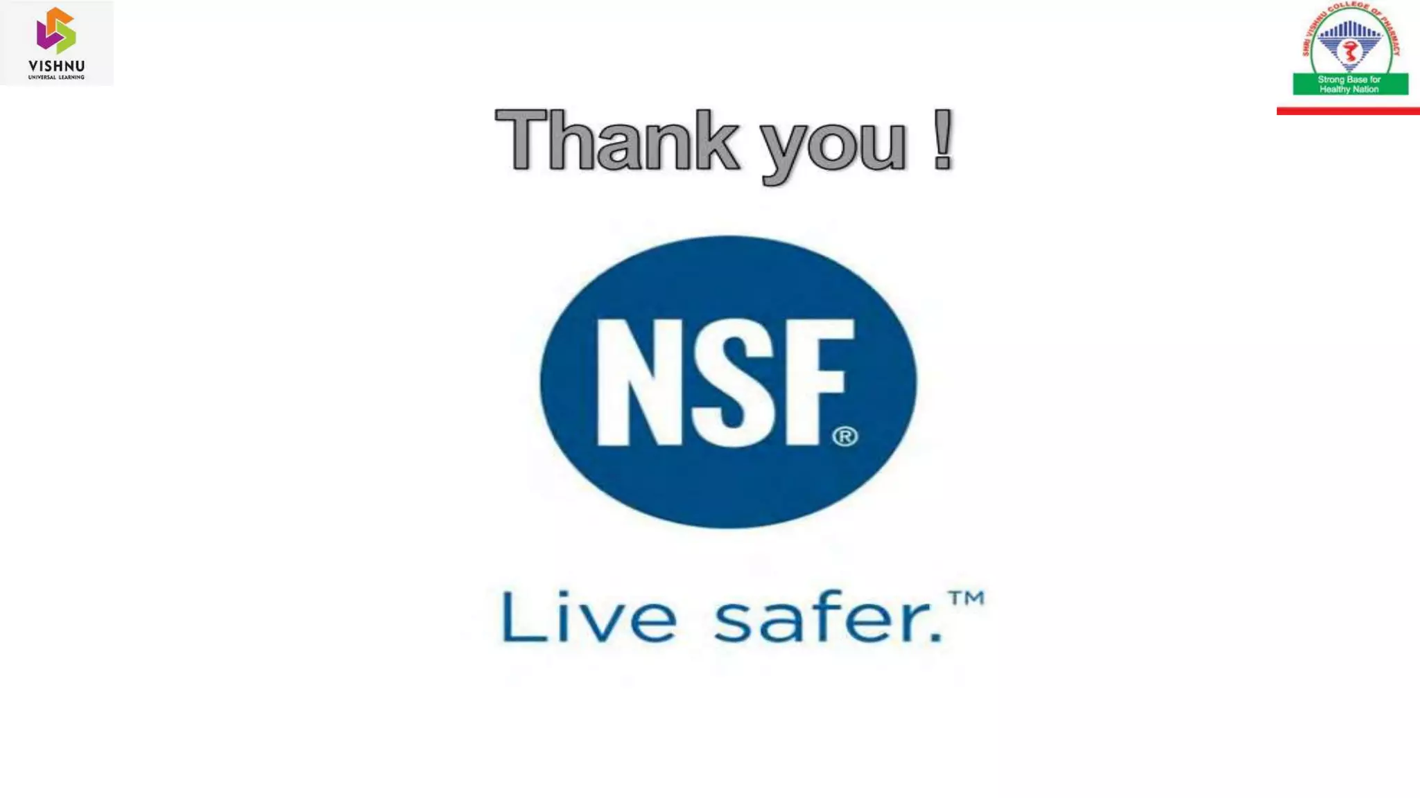 National Sanitation Foundation(NSF) Certification | PPTX