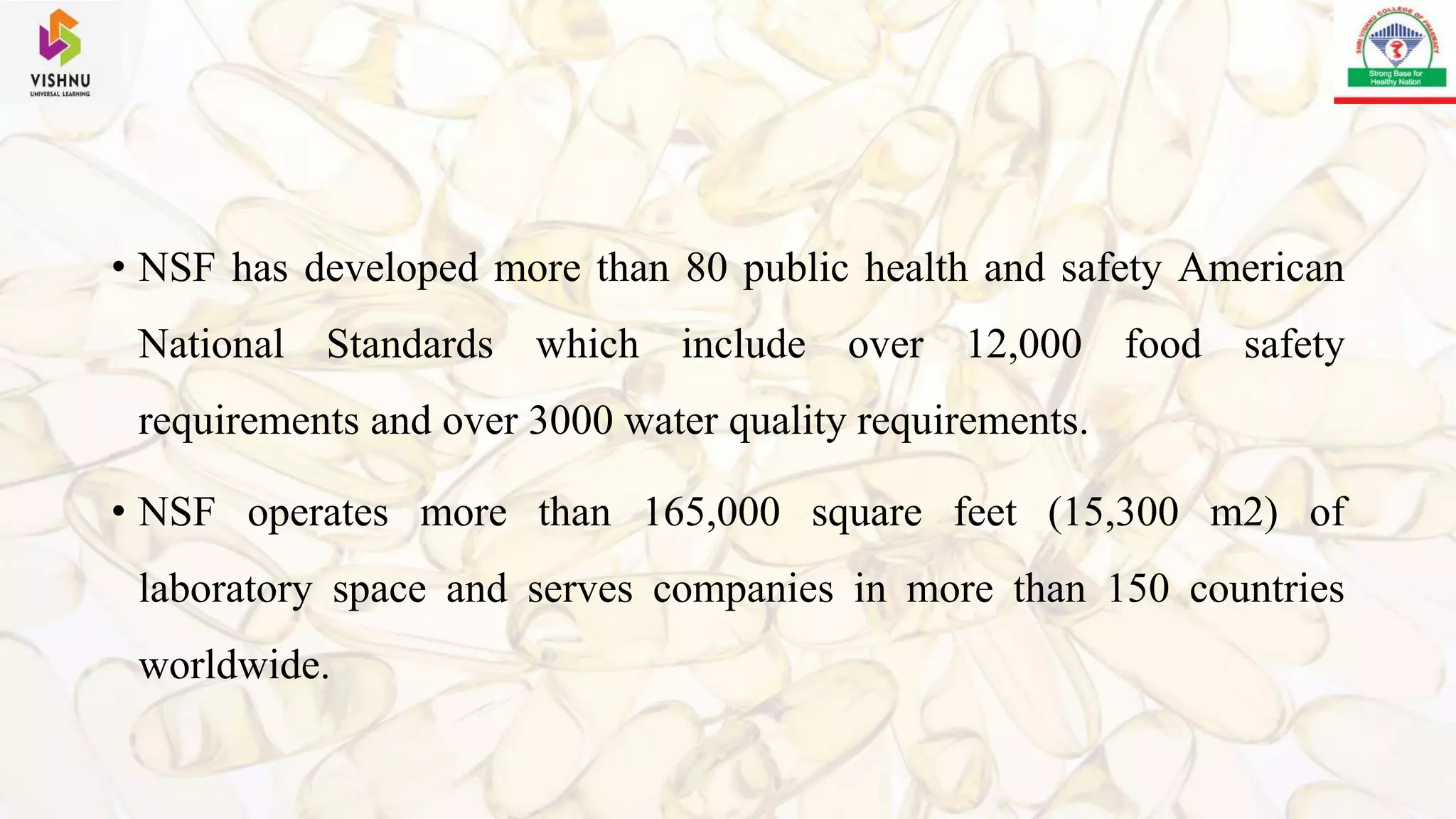 National Sanitation Foundation(NSF) Certification | PPTX