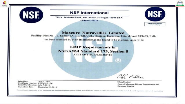 National Sanitation Foundation(NSF) Certification | PPTX