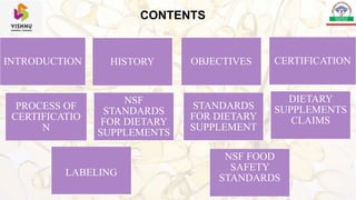 National Sanitation Foundation(NSF) Certification | PPTX