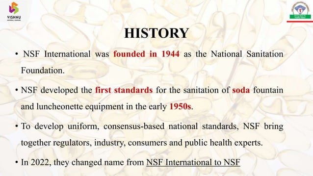 National Sanitation Foundation(NSF) Certification | PPTX