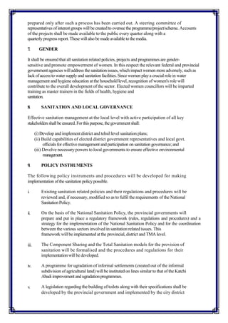 National sanitation _policy | PDF