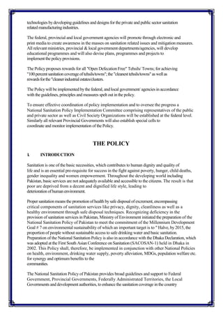 National sanitation _policy | PDF