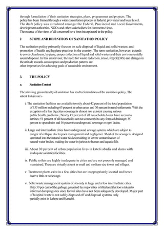 National sanitation _policy | PDF