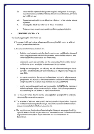 National sanitation _policy | PDF