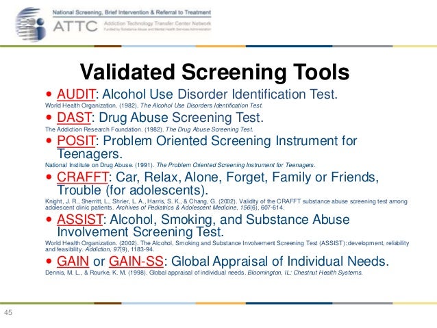 National SBIRT ATTC 6 Hour Curriculum