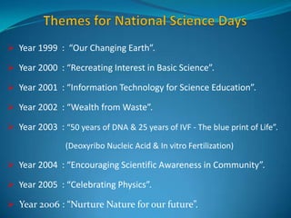 National Science Day-2014 by Santosh Takale | PPSX | Chemistry | Science