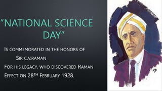 National science day The science of today is the technology of tomorrow ...