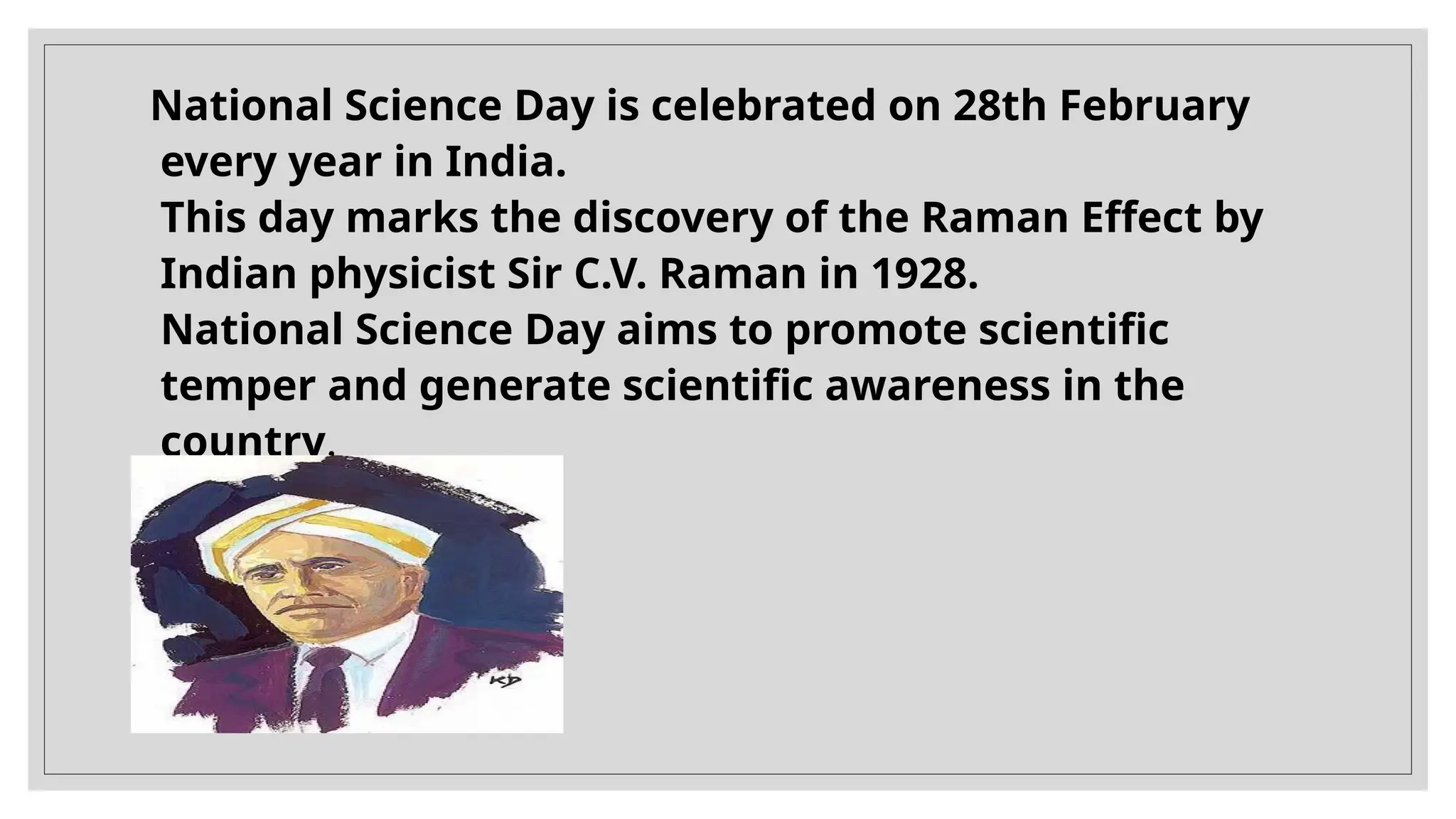 National Science Day help in learning about National science | PPTX