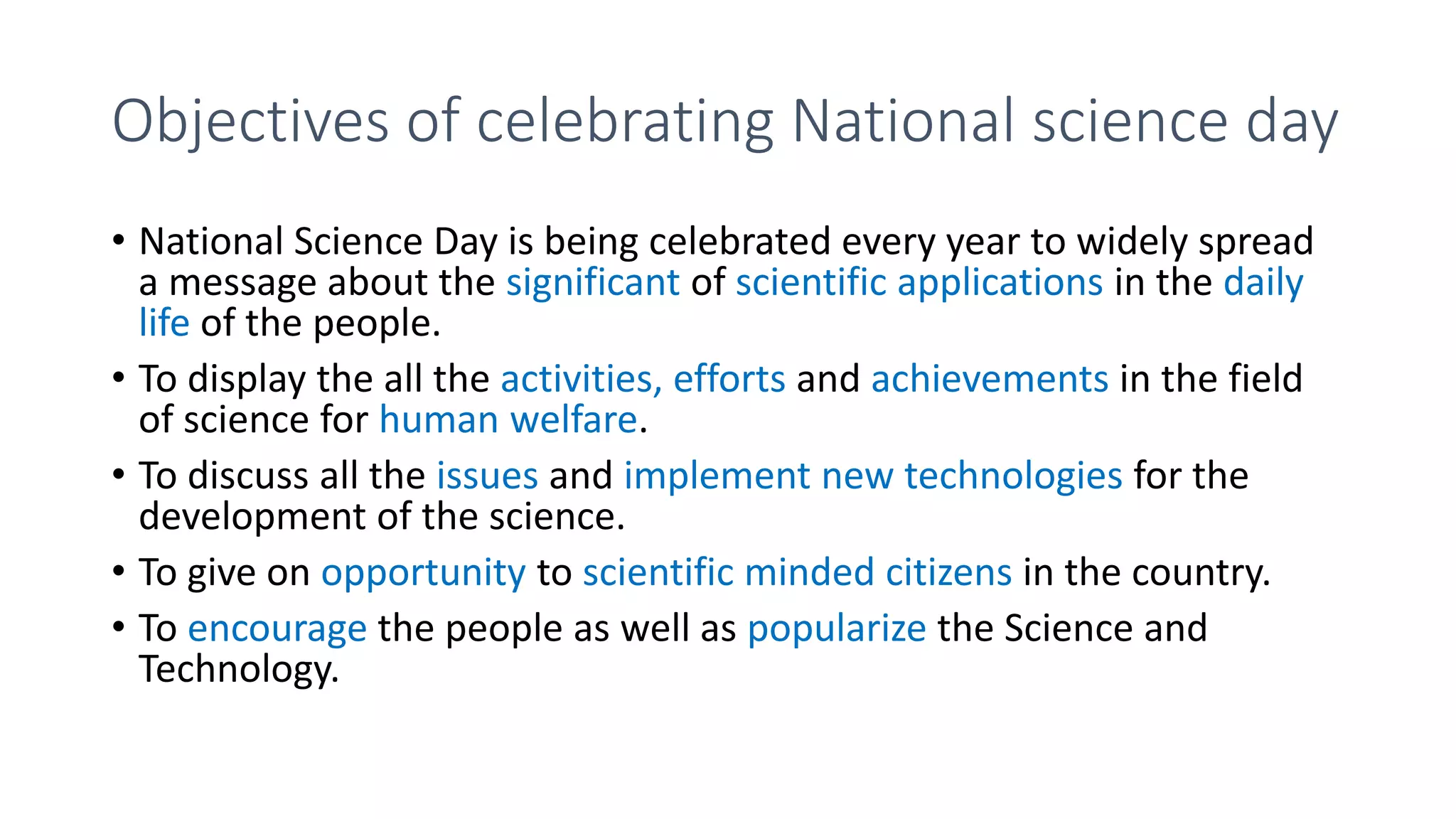 National science day 2016 | PPTX