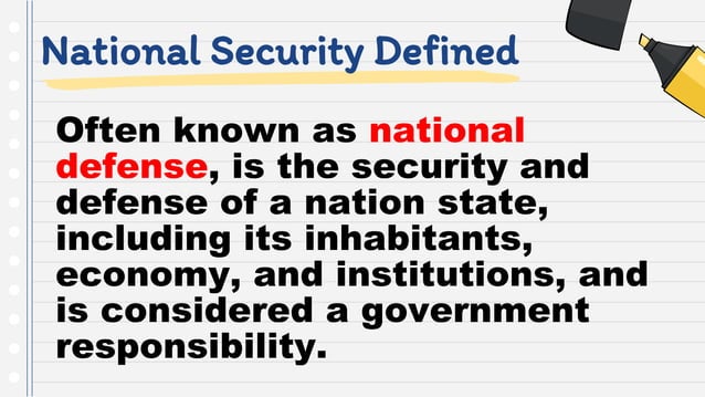 National Security .pptx | Political Issues & policy | Politics