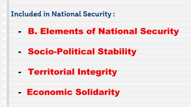 National Security .pptx | Political Issues & policy | Politics