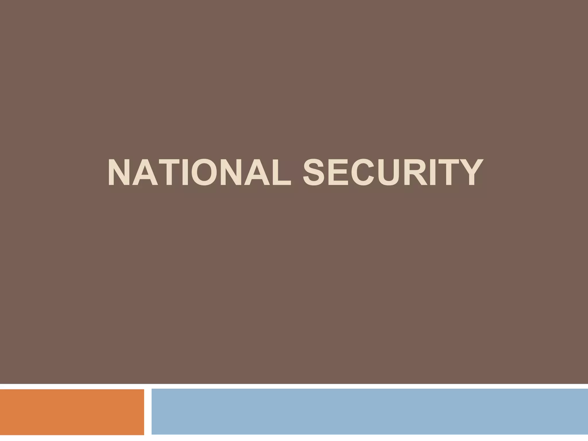 National security architecture | PPTX