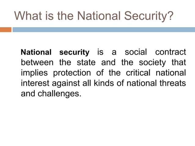 National security architecture | PPT