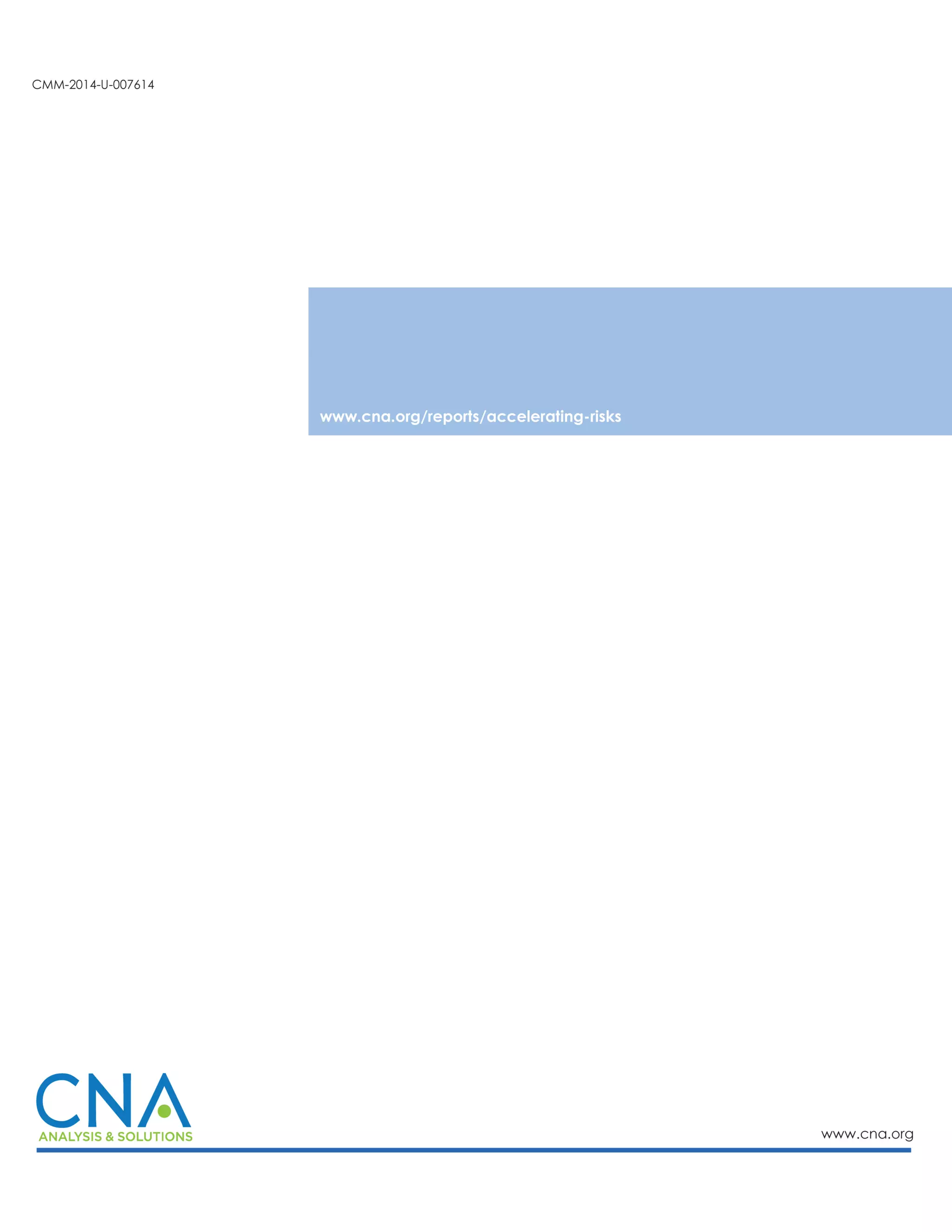 National security&accelerating risks of climate change may 2014 | PDF