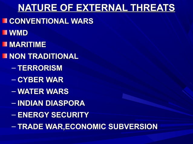 National security external brig hemant mahajan | PPT
