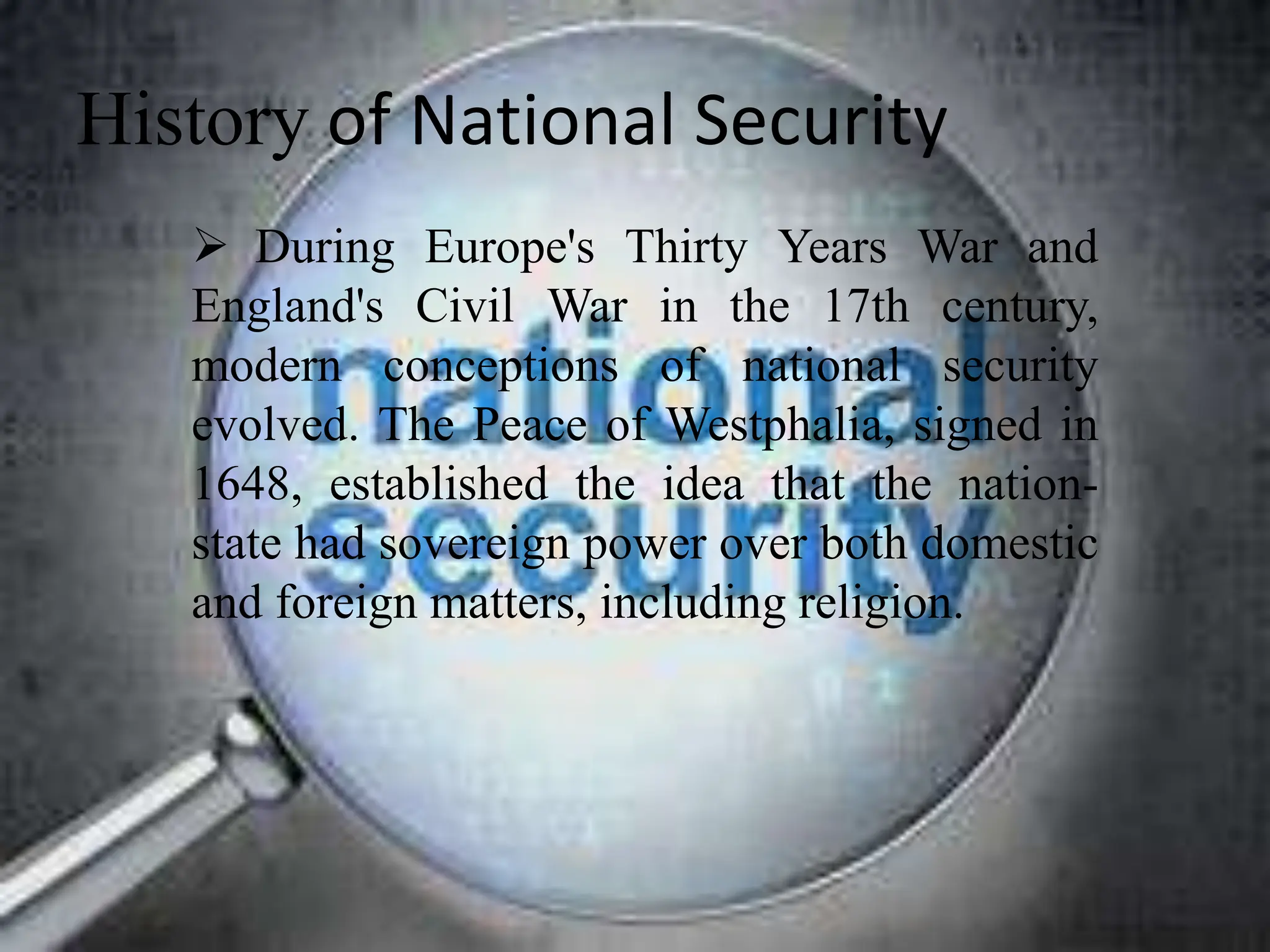 NATIONAL SECURITY PPT..................... | PPSX