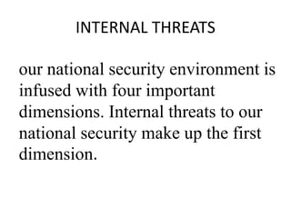 NATIONAL SECURITY PPT..................... | PPSX