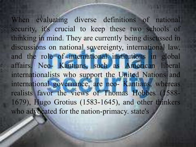 NATIONAL SECURITY PPT..................... | PPSX