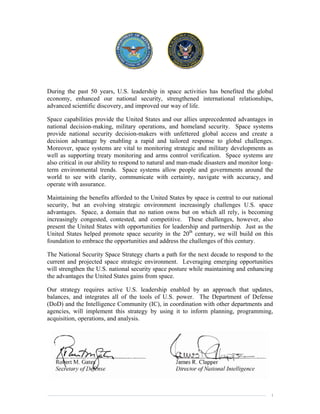 National Security Space Strategy | PDF