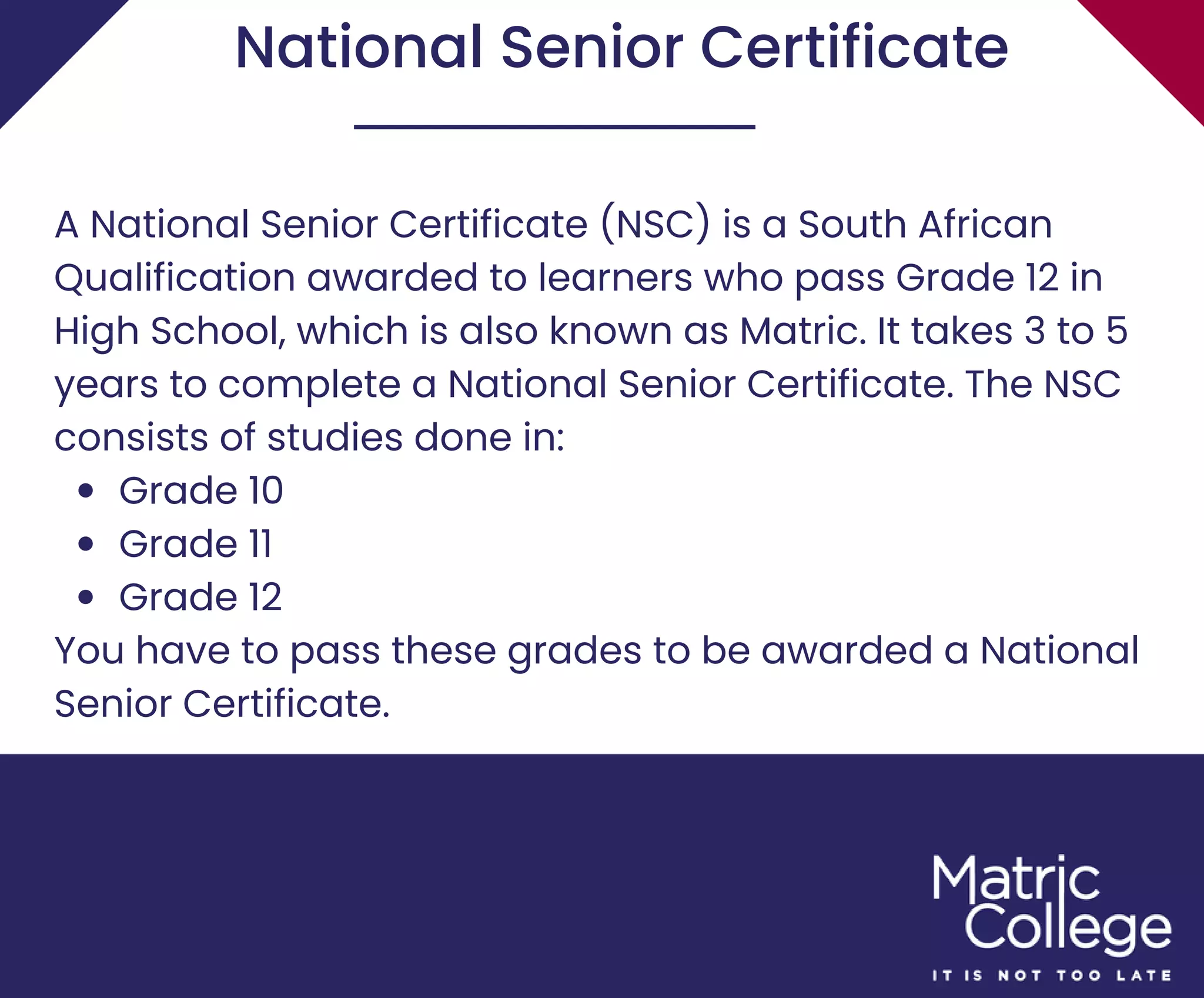National Senior Certificate | PDF