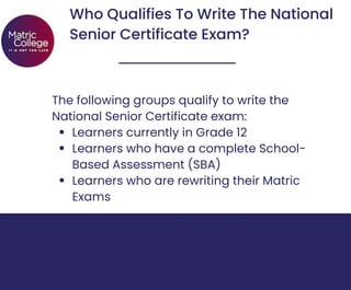 National Senior Certificate | PDF