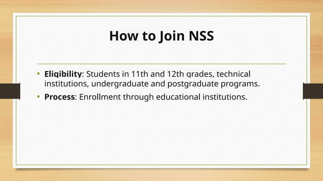 National Service Schemes 2024 (NSS).pptx | Education