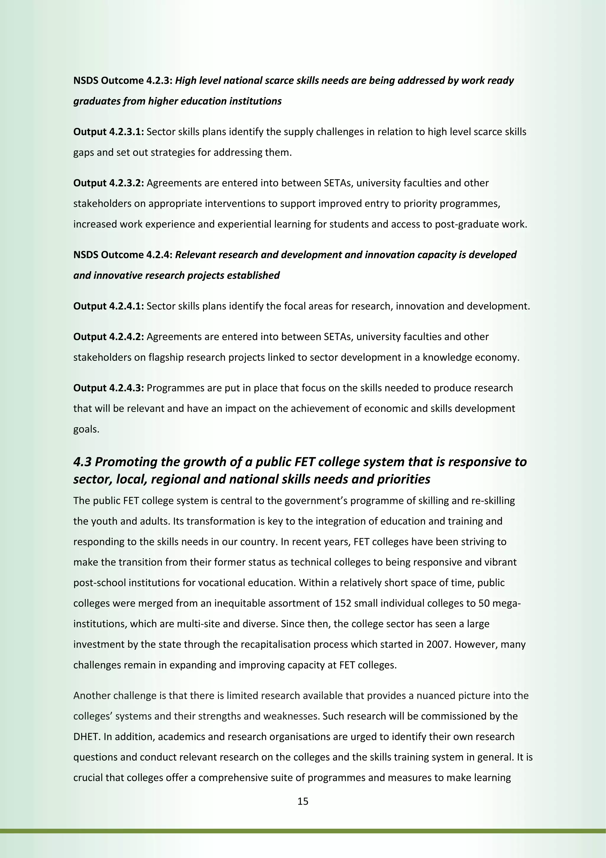 National skills development strategy iii | PDF