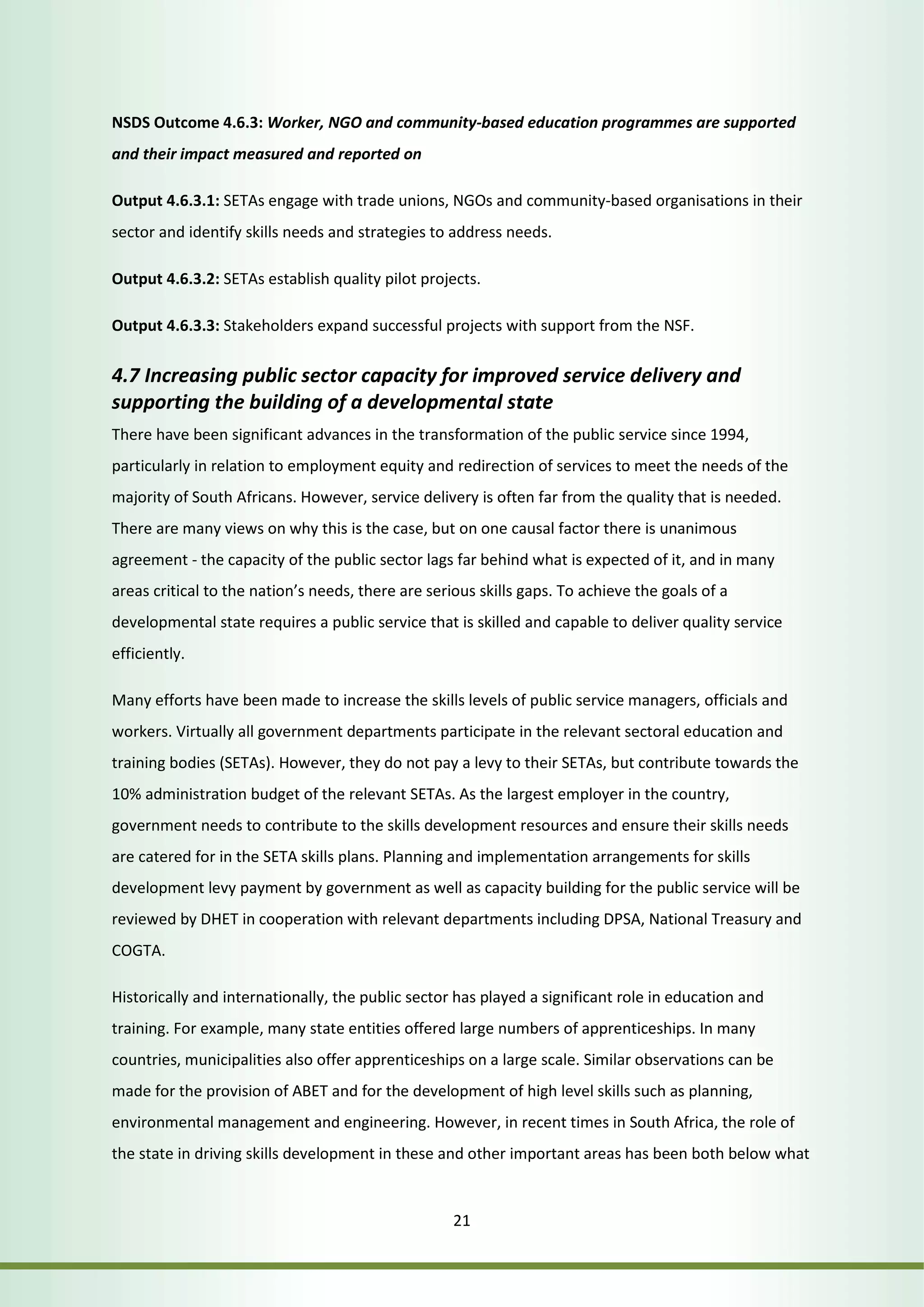 National skills development strategy iii | PDF