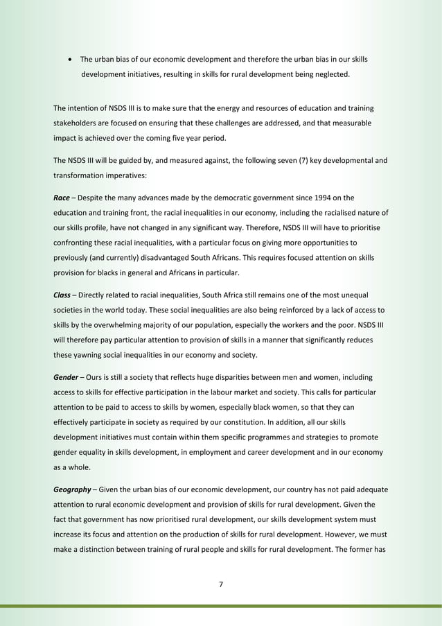 National skills development strategy iii | PDF