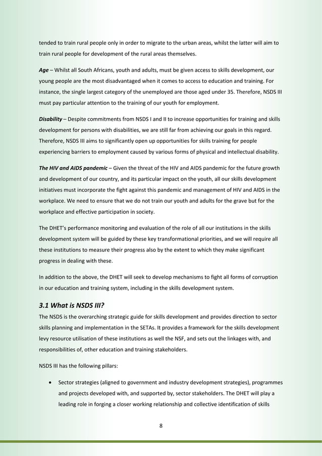 National skills development strategy iii | PDF