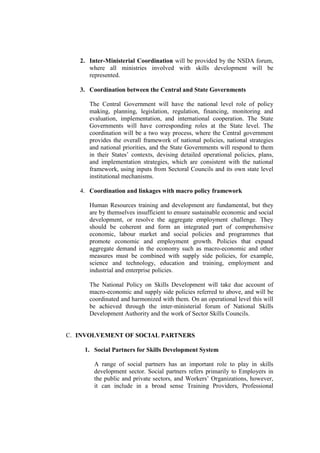 National Skills Policy | PDF