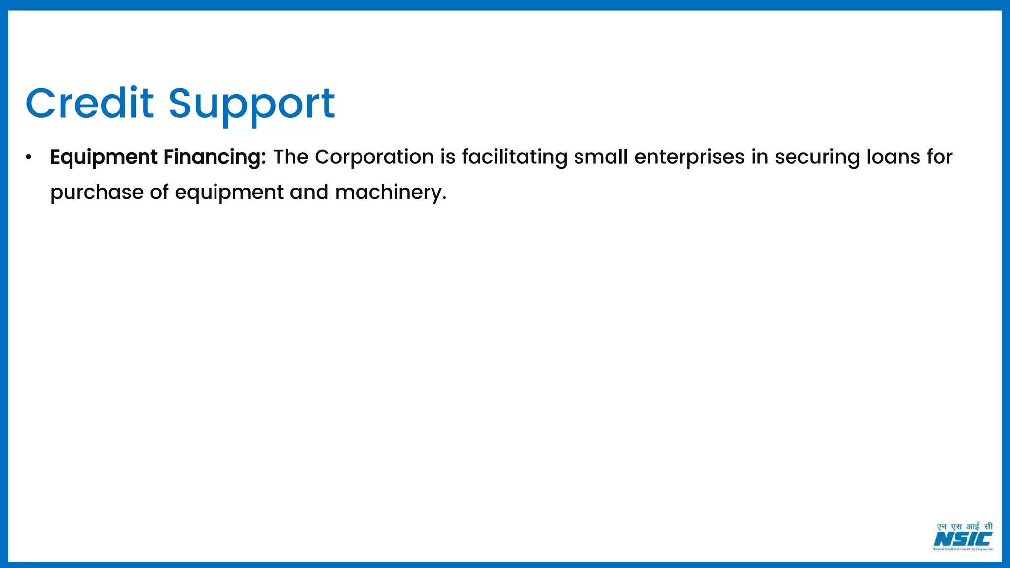 National small industries corporation (NSIC) | PPTX