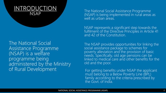 National social assistance programme (nsap) | PPTX | Government Support ...