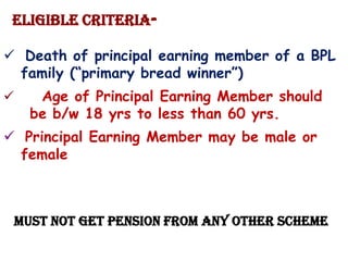 National social assistance program (nsap) – in west Bengal | PPTX