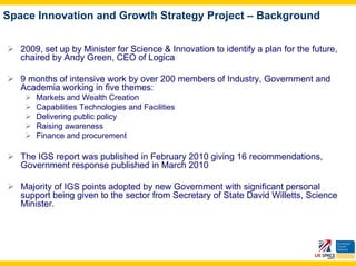 National Space Technology Roadmap Workshop: Presentation | PPT