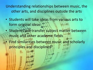 National Standards For Music Education | PPT | Musicals | Genres