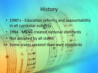 National Standards For Music Education | PPT