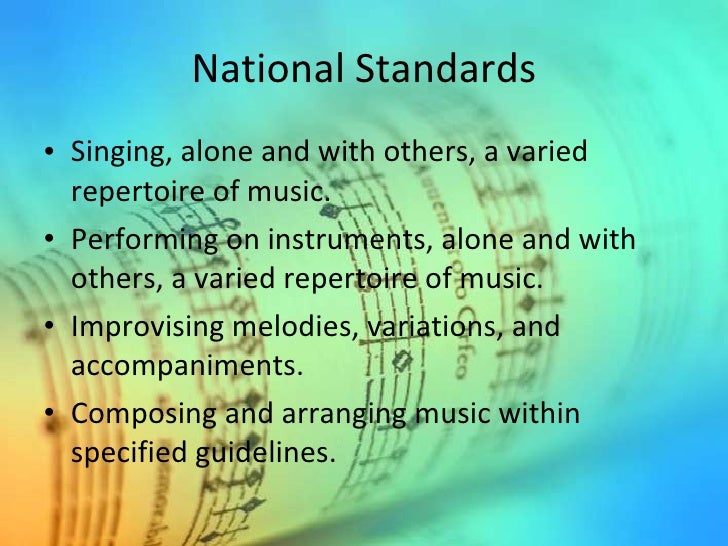 National Standards For Music Education