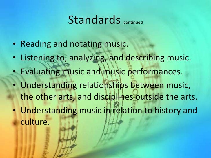 National Standards For Music Education